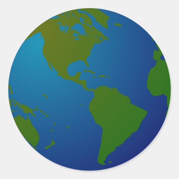 Globe Stickers & Labels | Zazzle UK