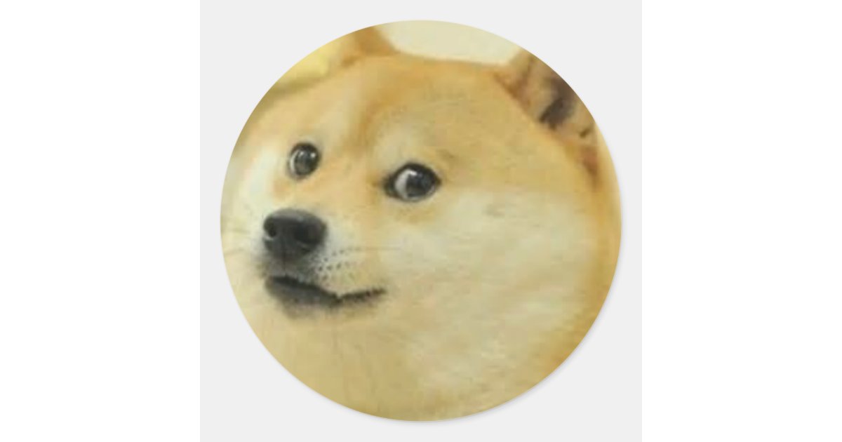 Glossy Doge Meme Sticker Pack | Zazzle