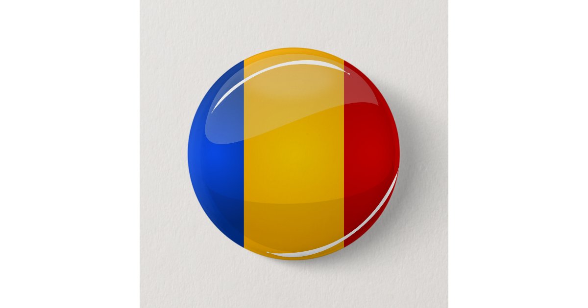Glossy Round Romanian Flag 6 Cm Round Badge | Zazzle
