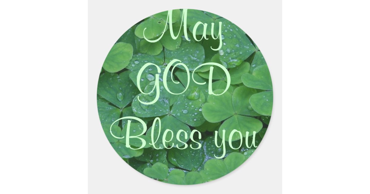 GOD Bless you stickers | Zazzle