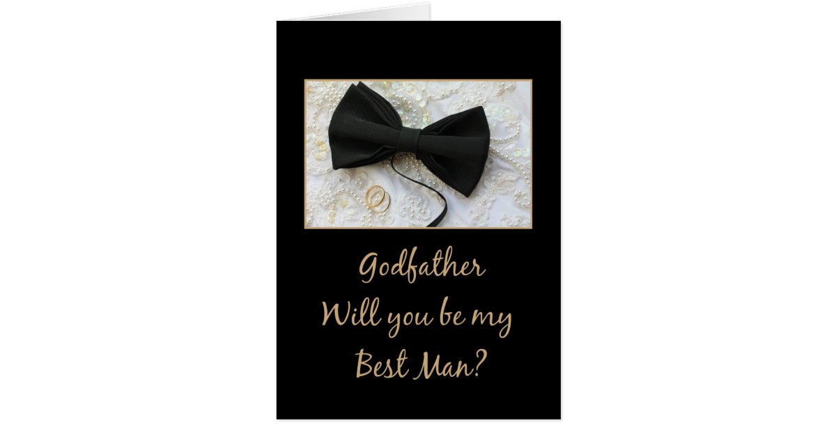 Godfather Please be best man - invitation | Zazzle