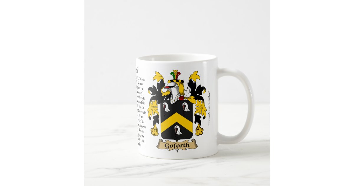 Goforth, the Origin, the Meaning and the Crest Coffee Mug | Zazzle