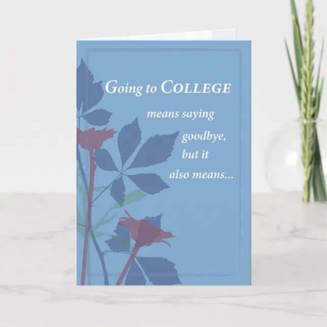 Going Off to College Goodbye Card | Zazzle