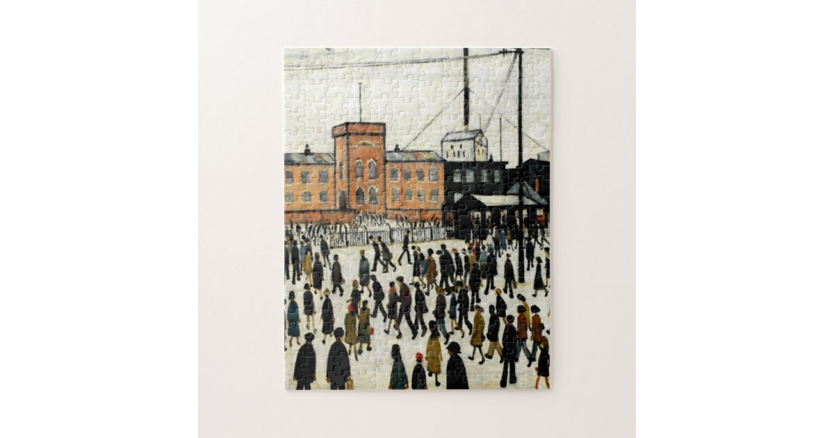 Going To Work L.S Lowry Jigsaw Puzzle | Zazzle