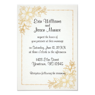 Gold Border Invitations & Announcements | Zazzle.co.uk