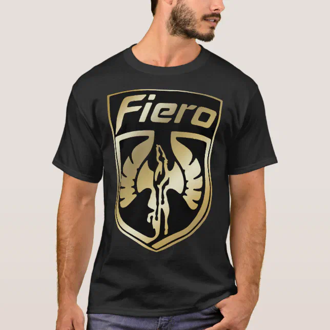 Gold Pontiac Fiero Logo Essential T-Shirt | Zazzle
