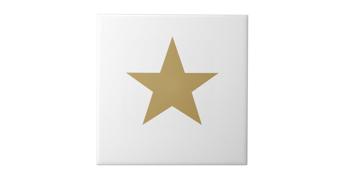 Gold Star Tile | Zazzle