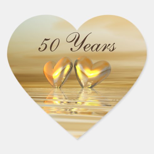 50th Anniversary Stickers & Labels | Zazzle UK
