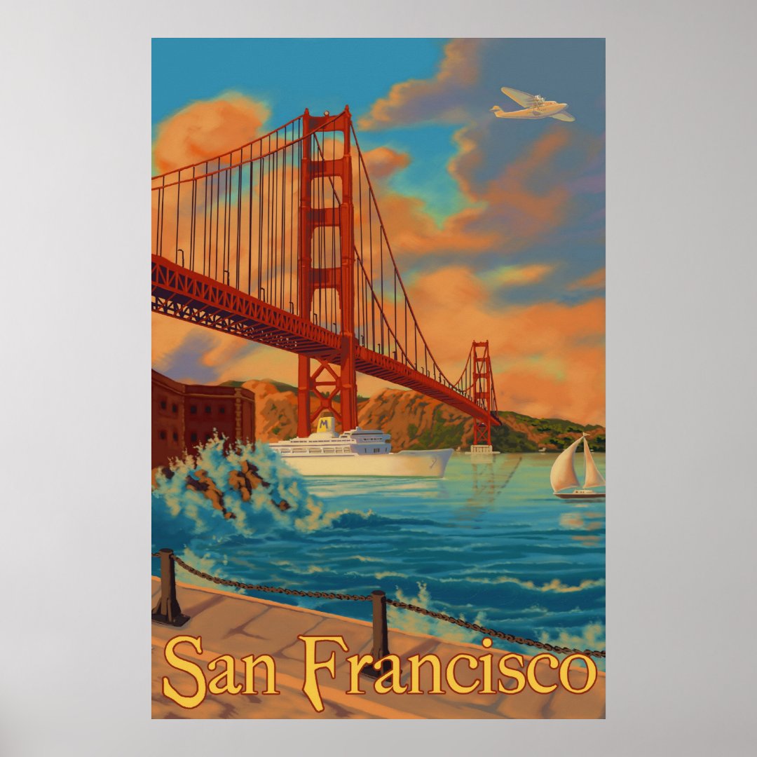 Golden Gate Bridge - San Francisco, CA Poster | Zazzle