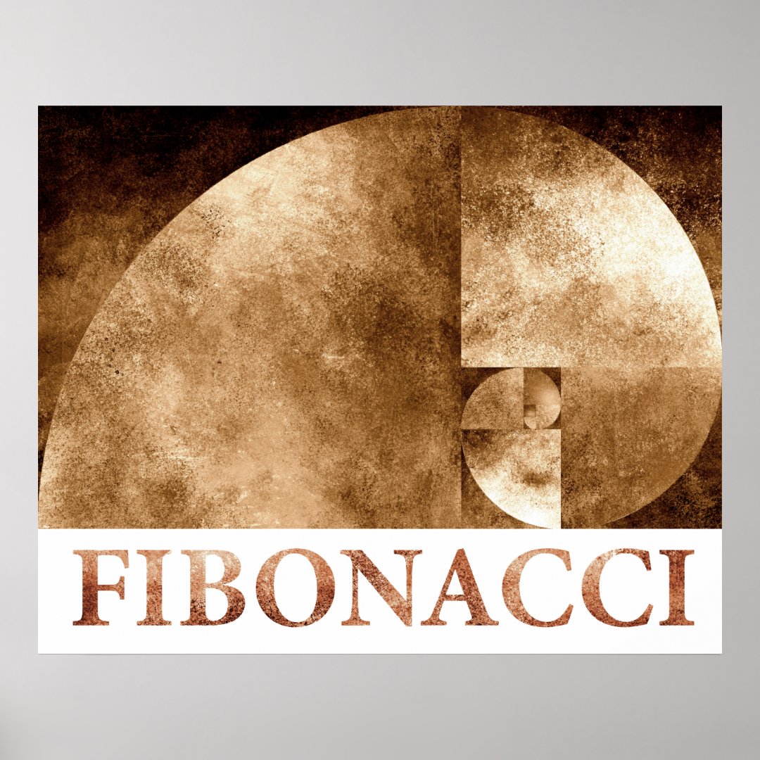 Golden Ratio, Fibonacci Spiral Poster | Zazzle