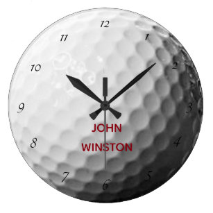 Golf Wall Clocks | Zazzle UK