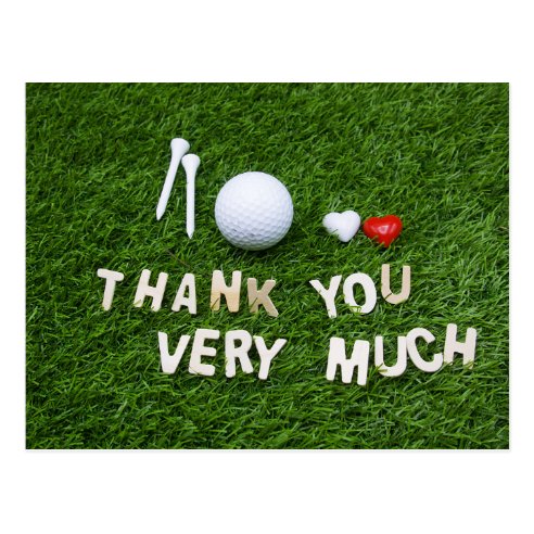 Golf Thank You Postcards Invitations & Stationery | Zazzle UK