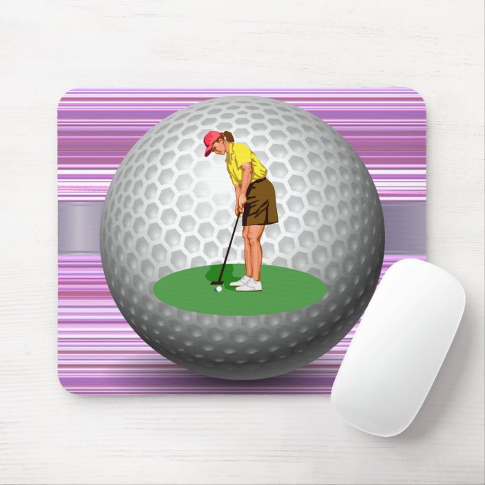 Golfer Ball Golf Stripe Mouse Pad! Mouse Pad | Zazzle.co.uk