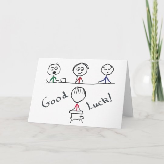 Good Luck Interview Card | Zazzle.co.uk