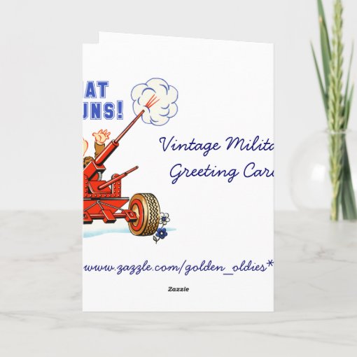 Good Luck Soldier Vintage Card | Zazzle