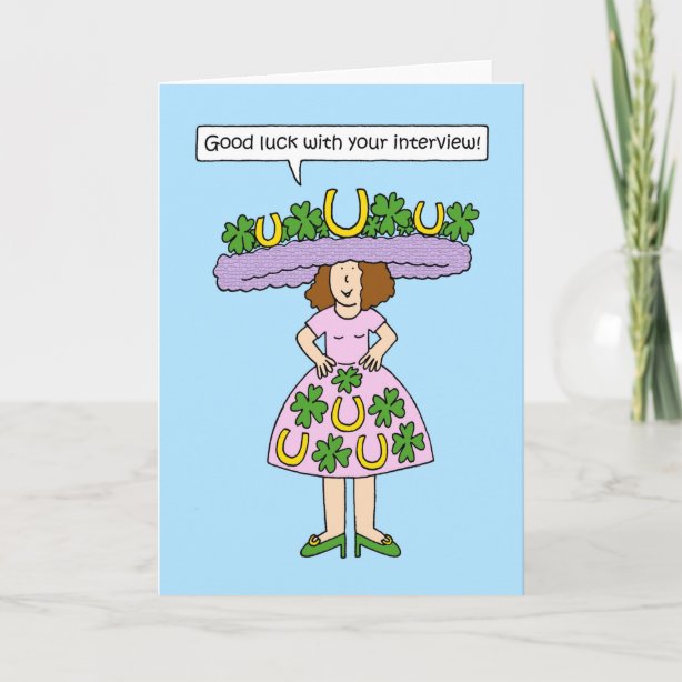 Good Luck Interview Cards | Zazzle UK