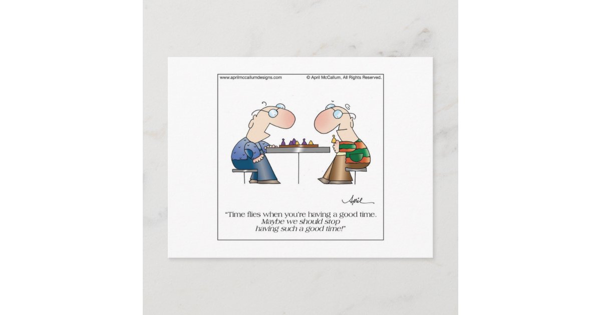 GOOD TIMES Cartoon Postcard by April McCallum | Zazzle