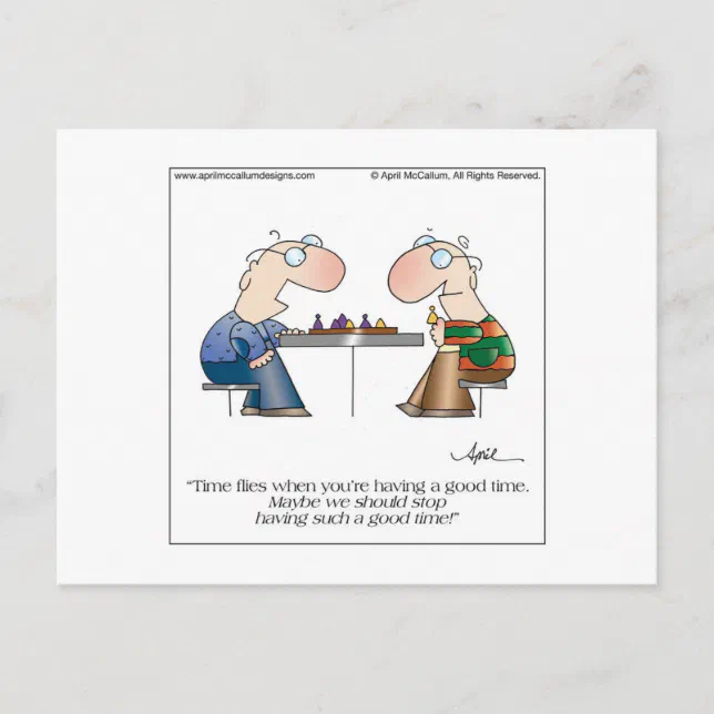 GOOD TIMES Cartoon Postcard by April McCallum | Zazzle