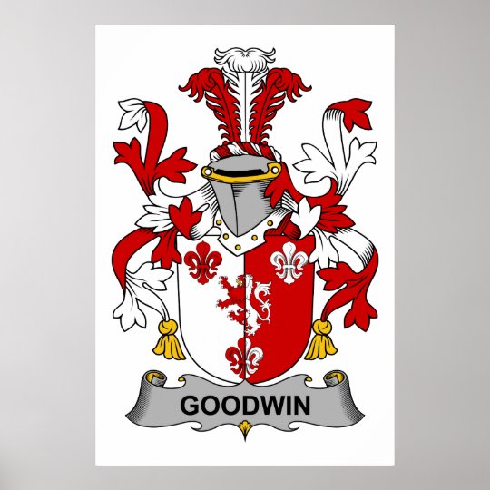 Goodwin Family Crest Poster | Zazzle.co.uk