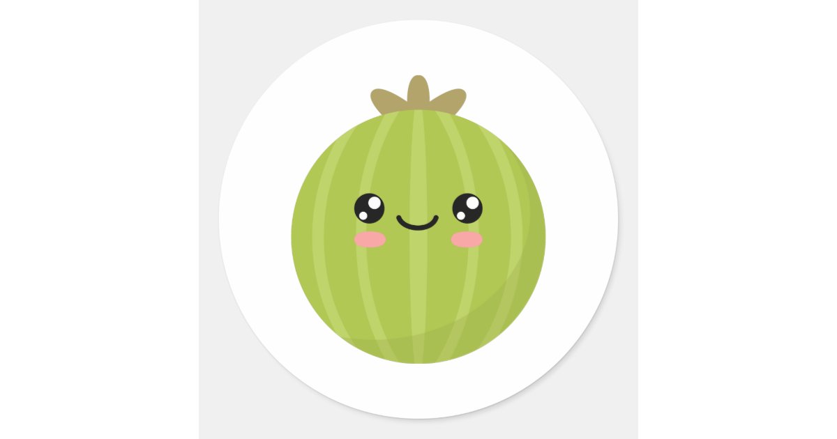 Gooseberry Classic Round Sticker | Zazzle