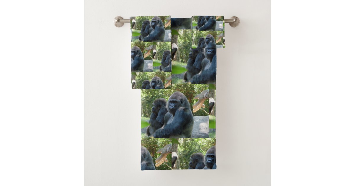 Gorilla Bath Towel Set | Zazzle