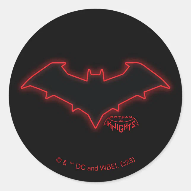 Gotham Knights Red Hood Logo Classic Round Sticker | Zazzle