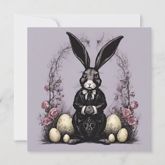 Gothic Easter Hunt Invitation | Zazzle
