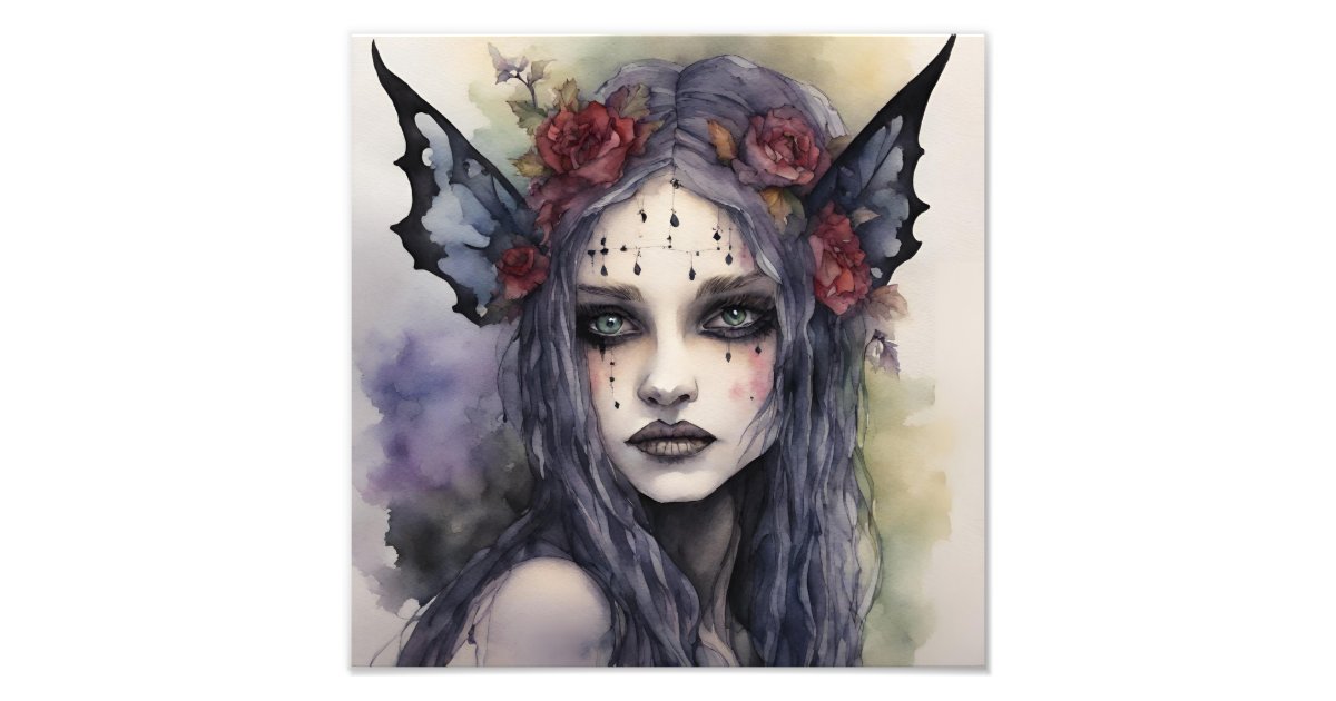 Gothic fae photo print | Zazzle