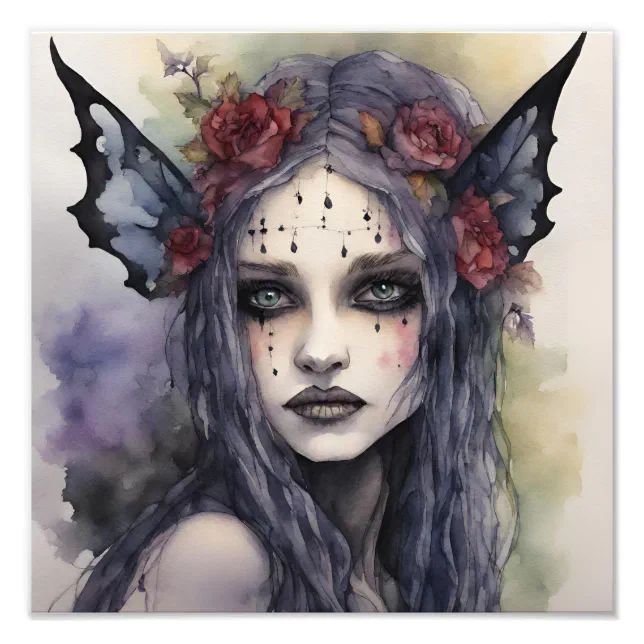 Gothic fae photo print | Zazzle