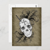 Gothic Skulls and Baroque Post Card | Zazzle