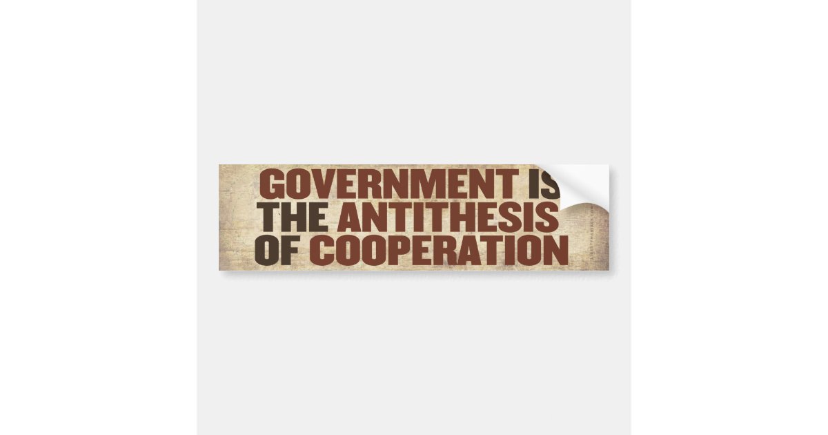 Government Bumper Sticker | Zazzle