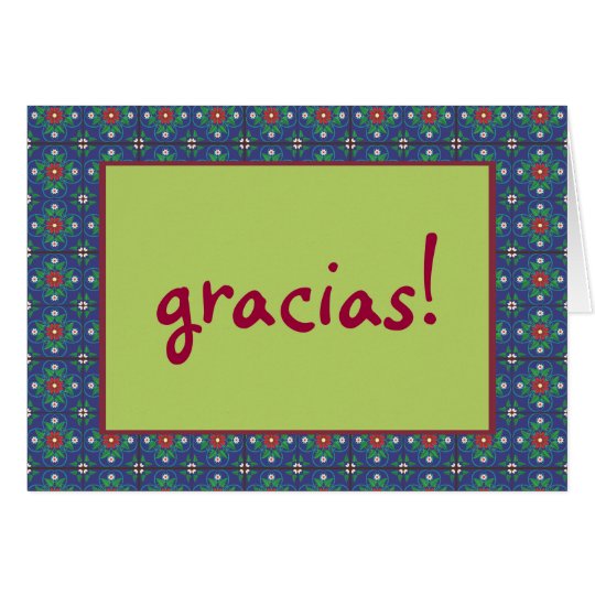 Gracias! Card | Zazzle