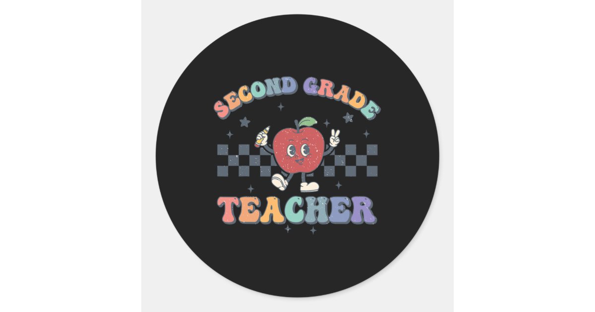 Grade Teacher Back To School Team 2nd Grade Teache Classic Round ...