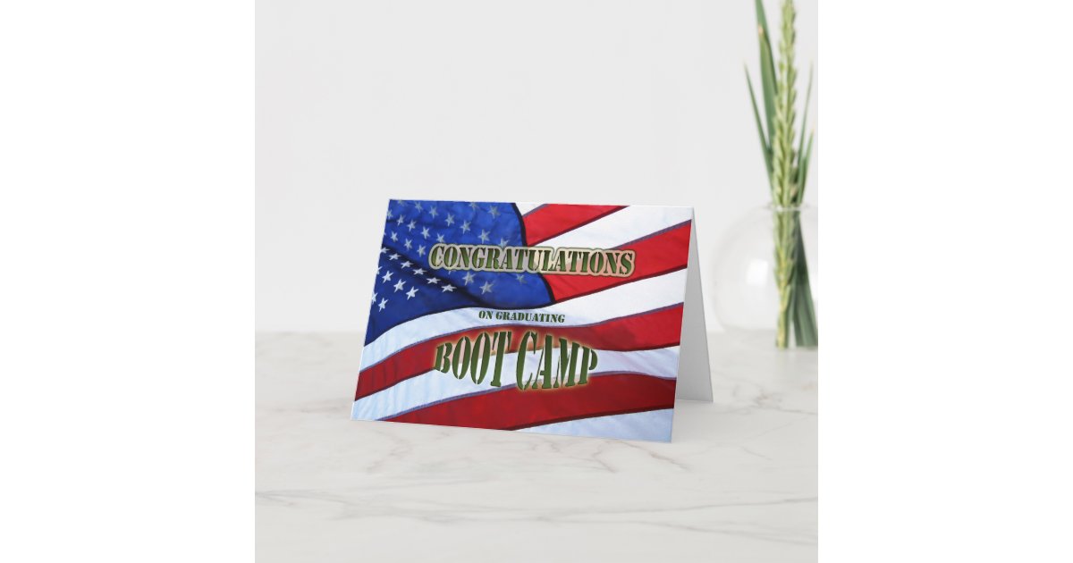 Graduation Boot Camp Congratulations Card | Zazzle