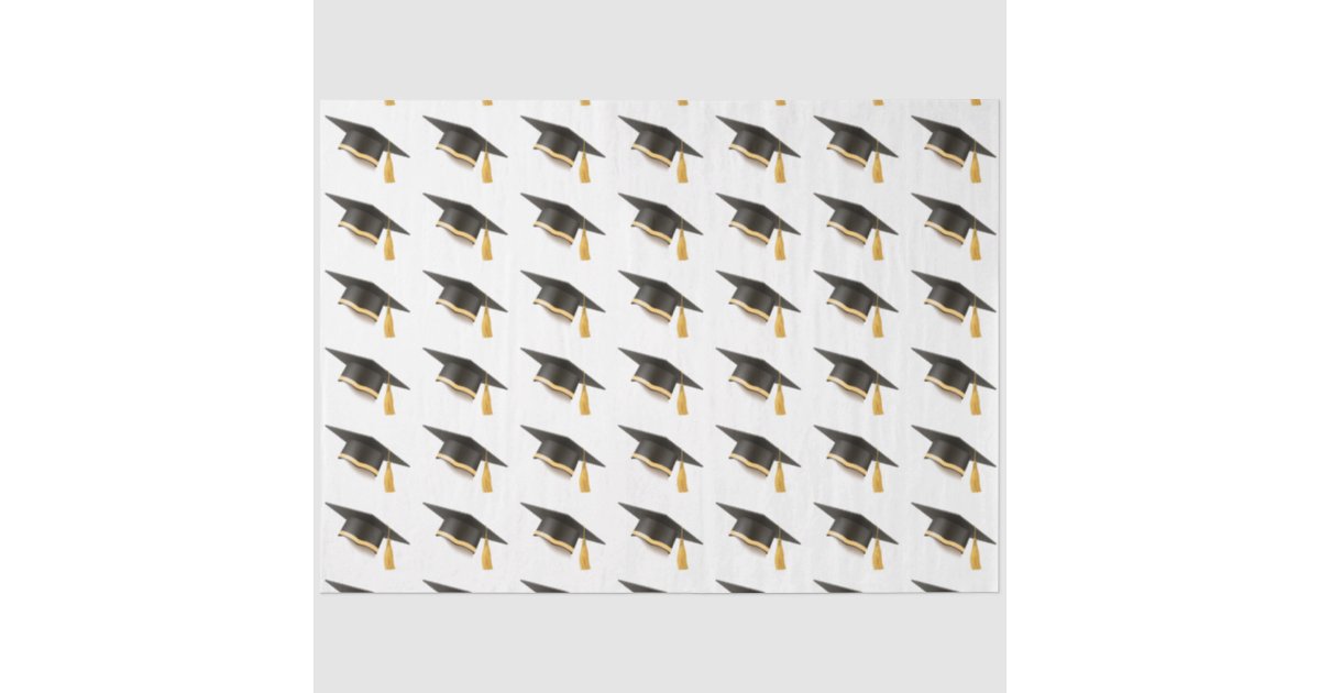Graduation Caps Tissue Paper | Zazzle