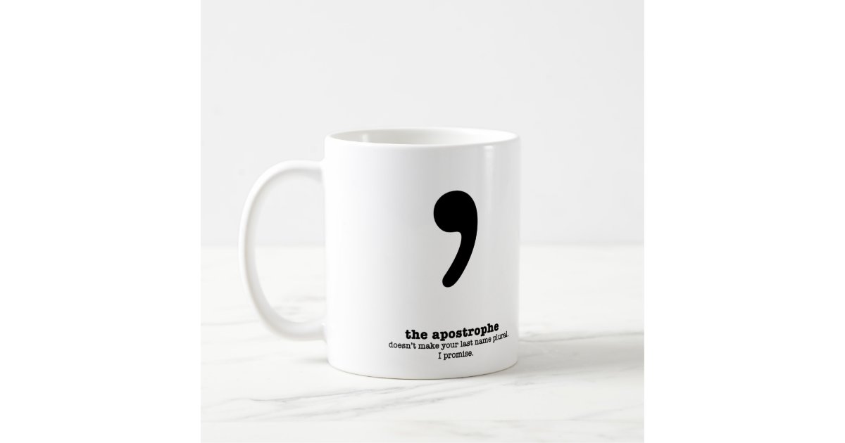 Grammar Mug Apostrophe Humour Librarian Gifts | Zazzle