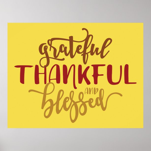 Grateful Posters & Prints | Zazzle UK