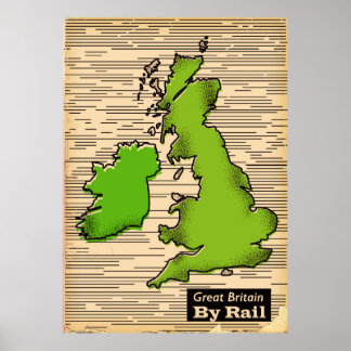 Uk Map Posters & Prints | Zazzle.co.uk