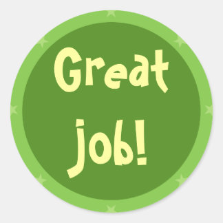 Great Job Stickers | Zazzle.co.uk