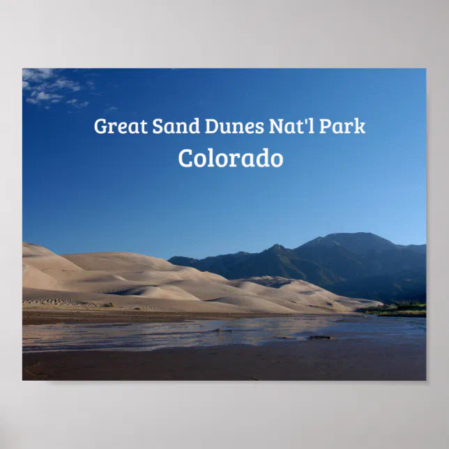 Great Sand Dunes National Park, CO Poster | Zazzle
