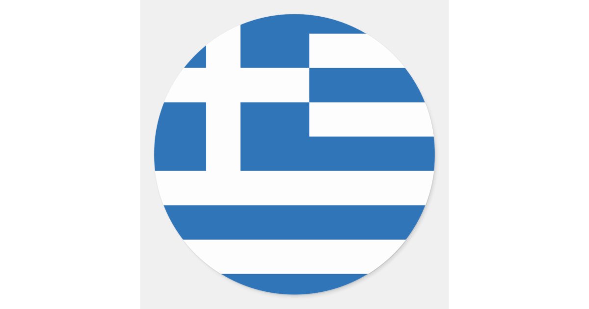 Greece Flag Sticker | Zazzle