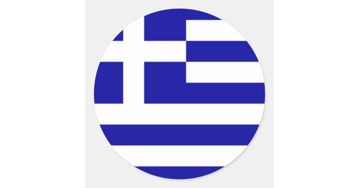 Greek Flag Sticker | Zazzle