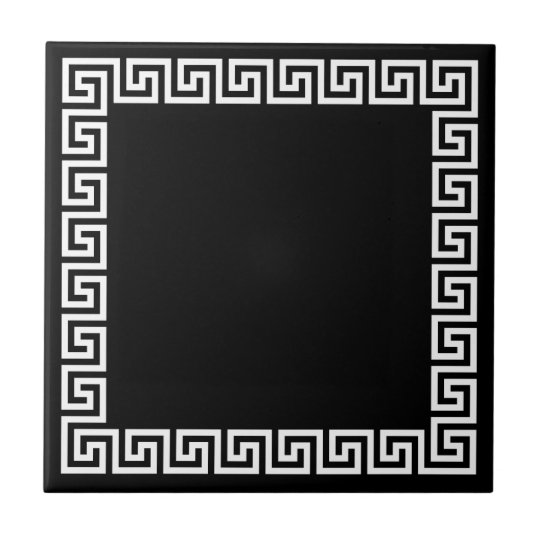 Greek Key Design Tile | Zazzle.co.uk