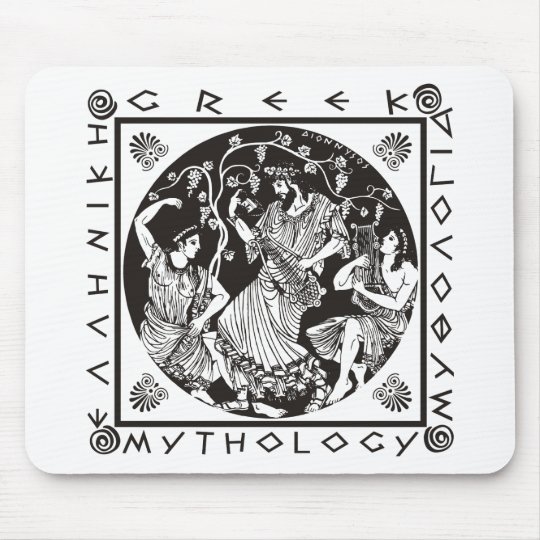 Greek Mythology - Black Mouse Mat | Zazzle.co.uk