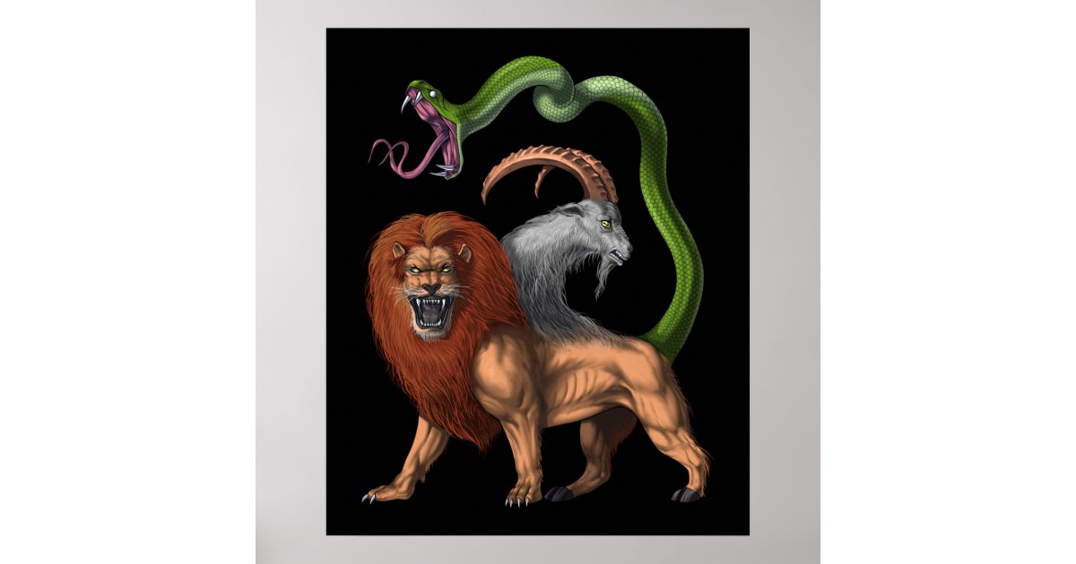 Greek Mythology Chimera Poster | Zazzle