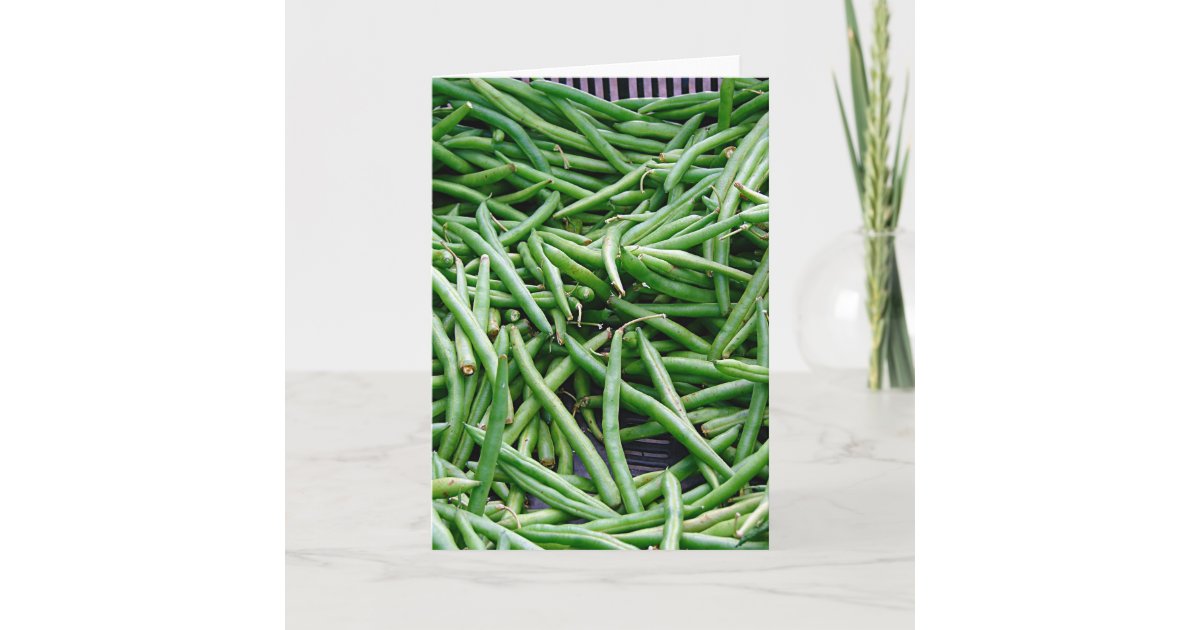 Green Beans Card | Zazzle
