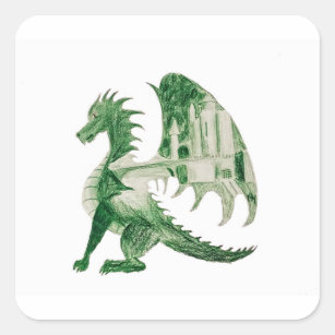 Green Dragon Stickers & Labels | Zazzle UK