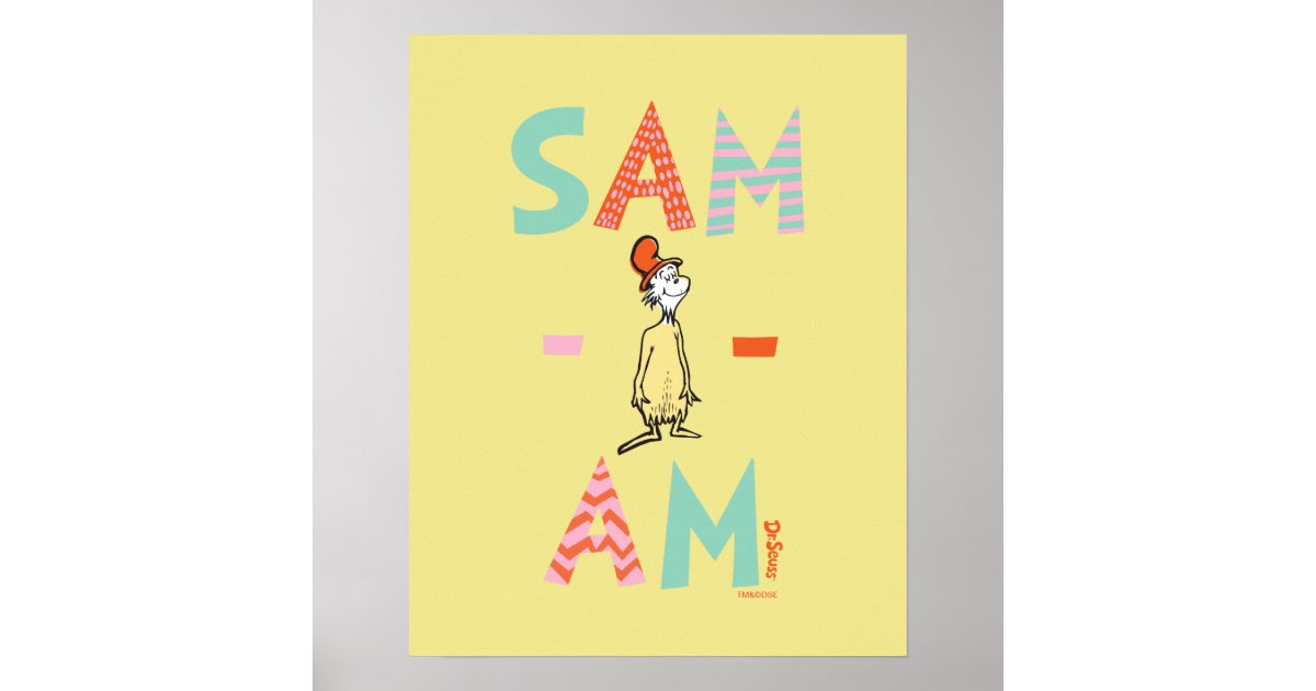 Green Eggs and Ham | Sam-I-Am Poster | Zazzle