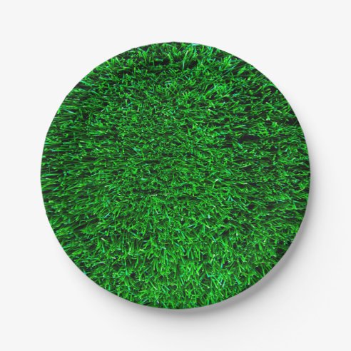 Green Grass Plates | Zazzle UK
