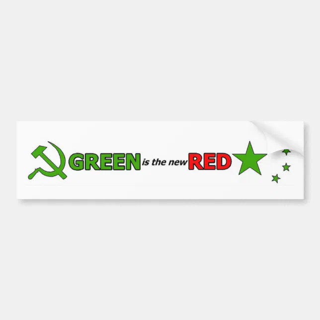 Green is the new Red Bumper Sticker | Zazzle